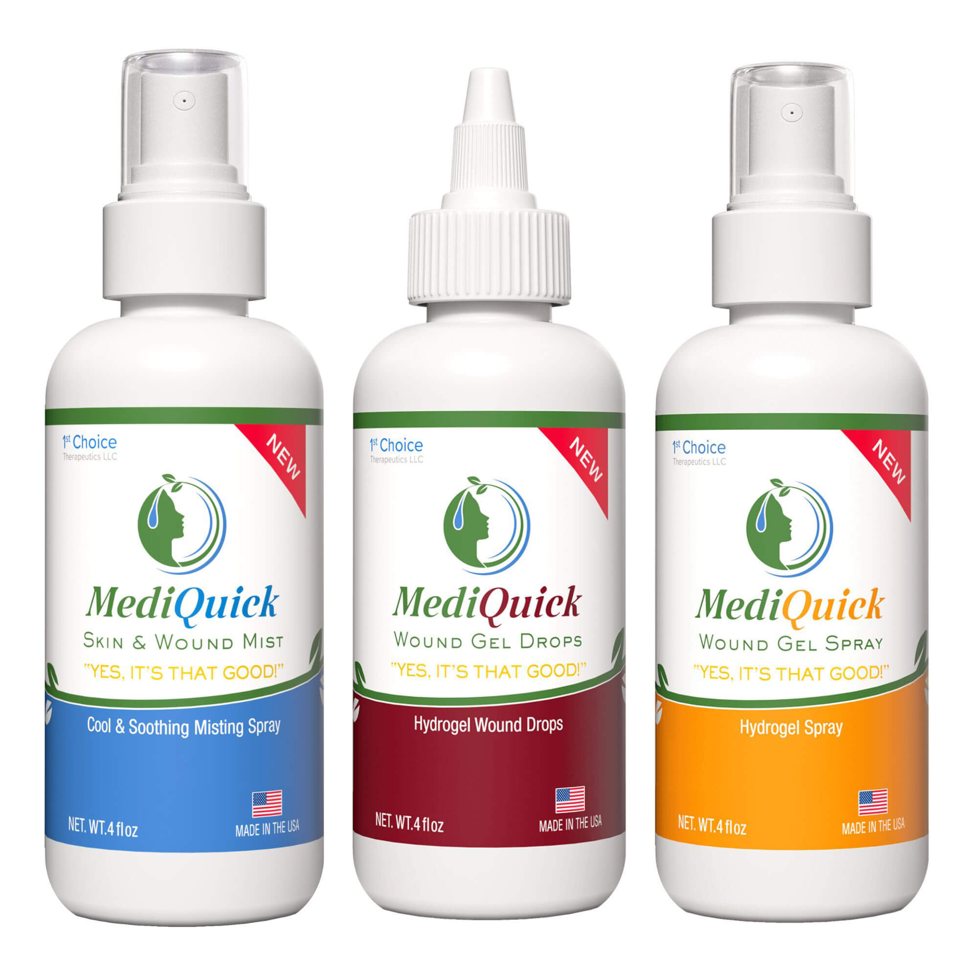 Total Care Pack (Mist, Drops, and Spray) – MediQuick Skin & Wound Care